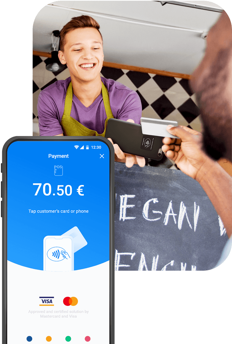 Portable card reader for small businesses - myPOS Go 2