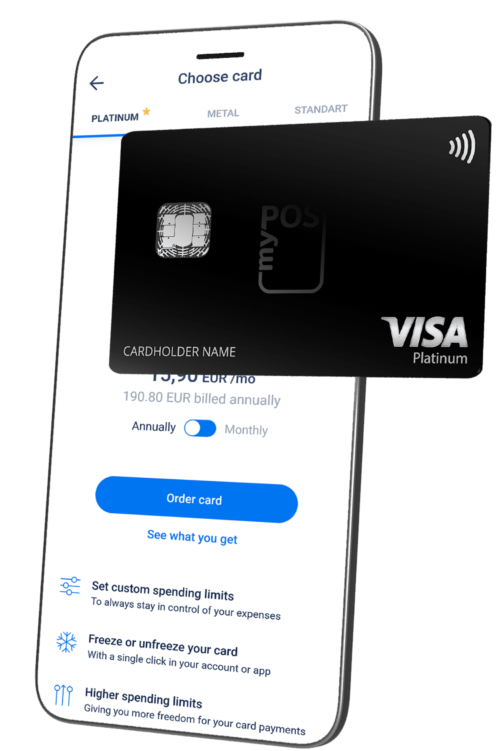 Take card payments on your phone - myPOS Glass softPOS app