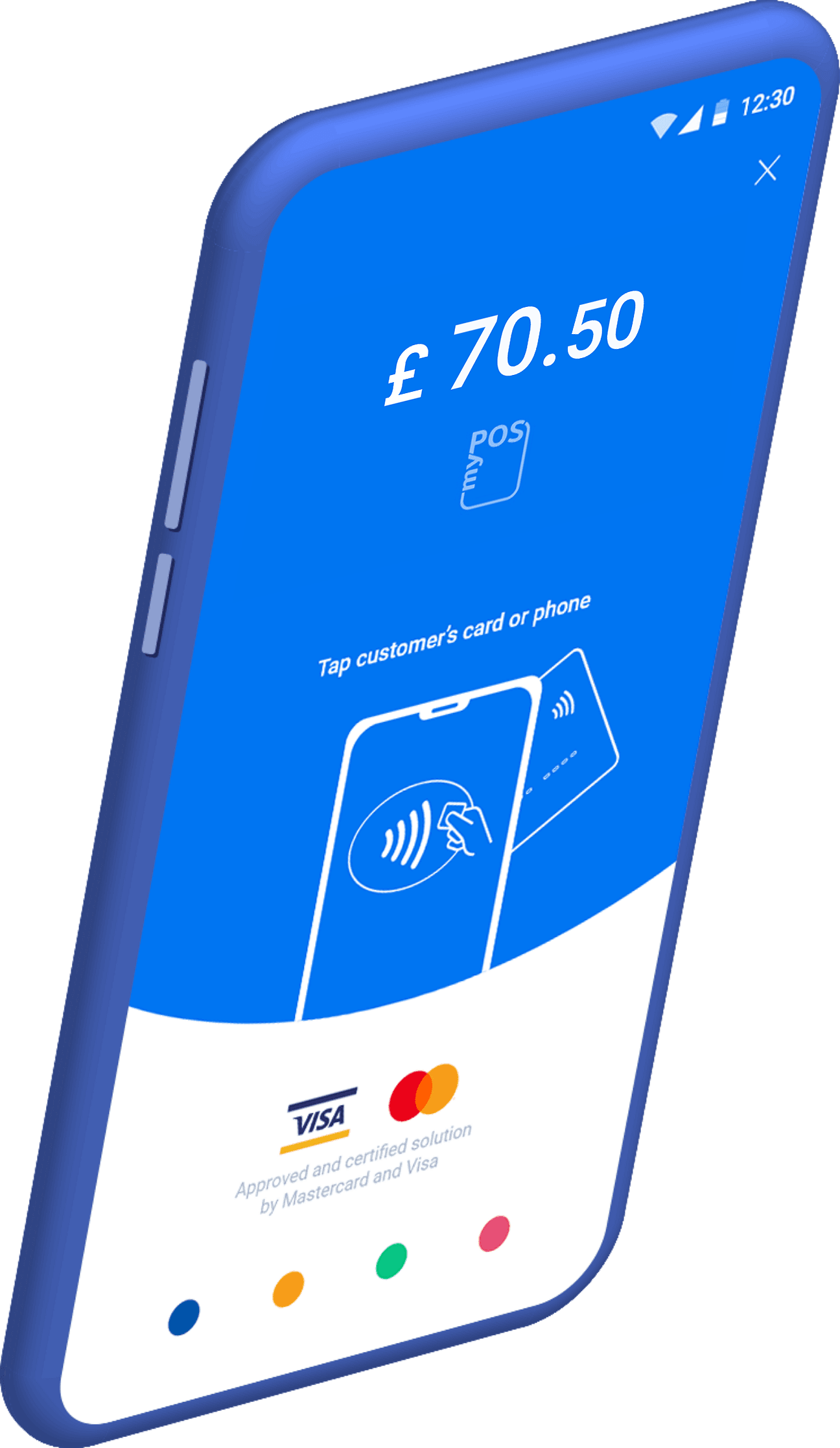 Take card payments on your phone - myPOS Glass softPOS app