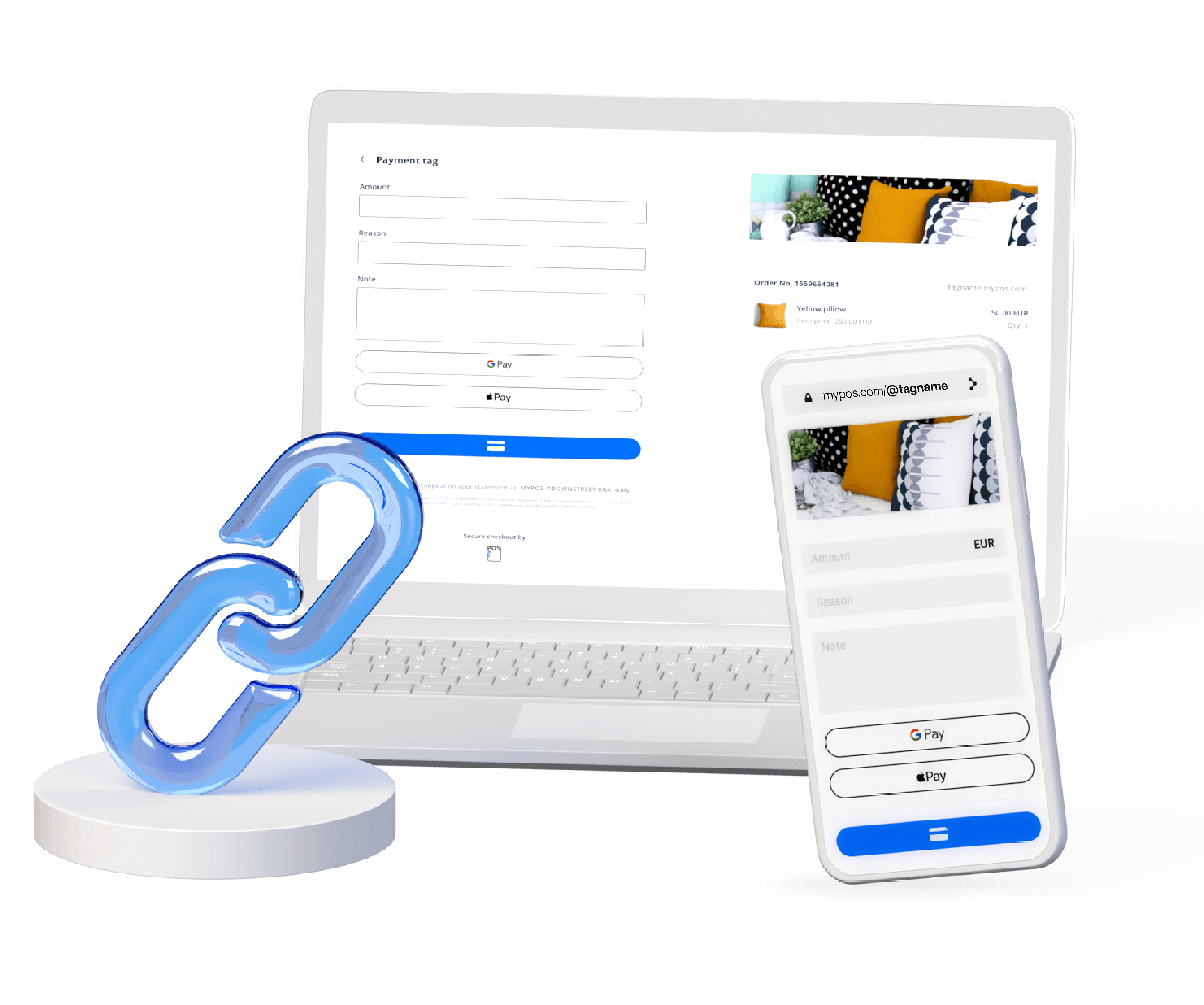 myPOS Payment Tag | Multiple-use customisable payment link